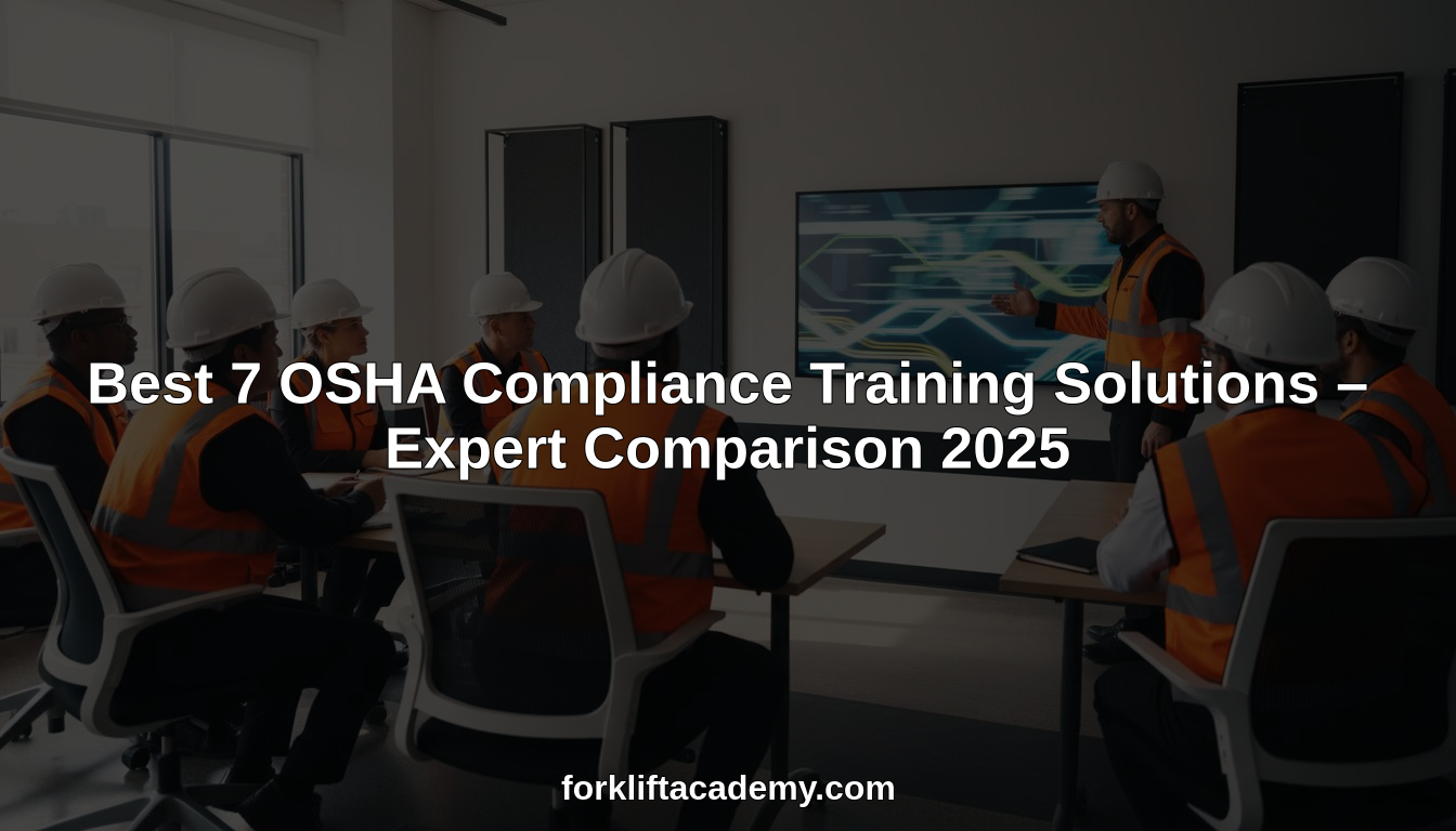 Best 7 OSHA Compliance Training Solutions – Expert Comparison 2025 ...